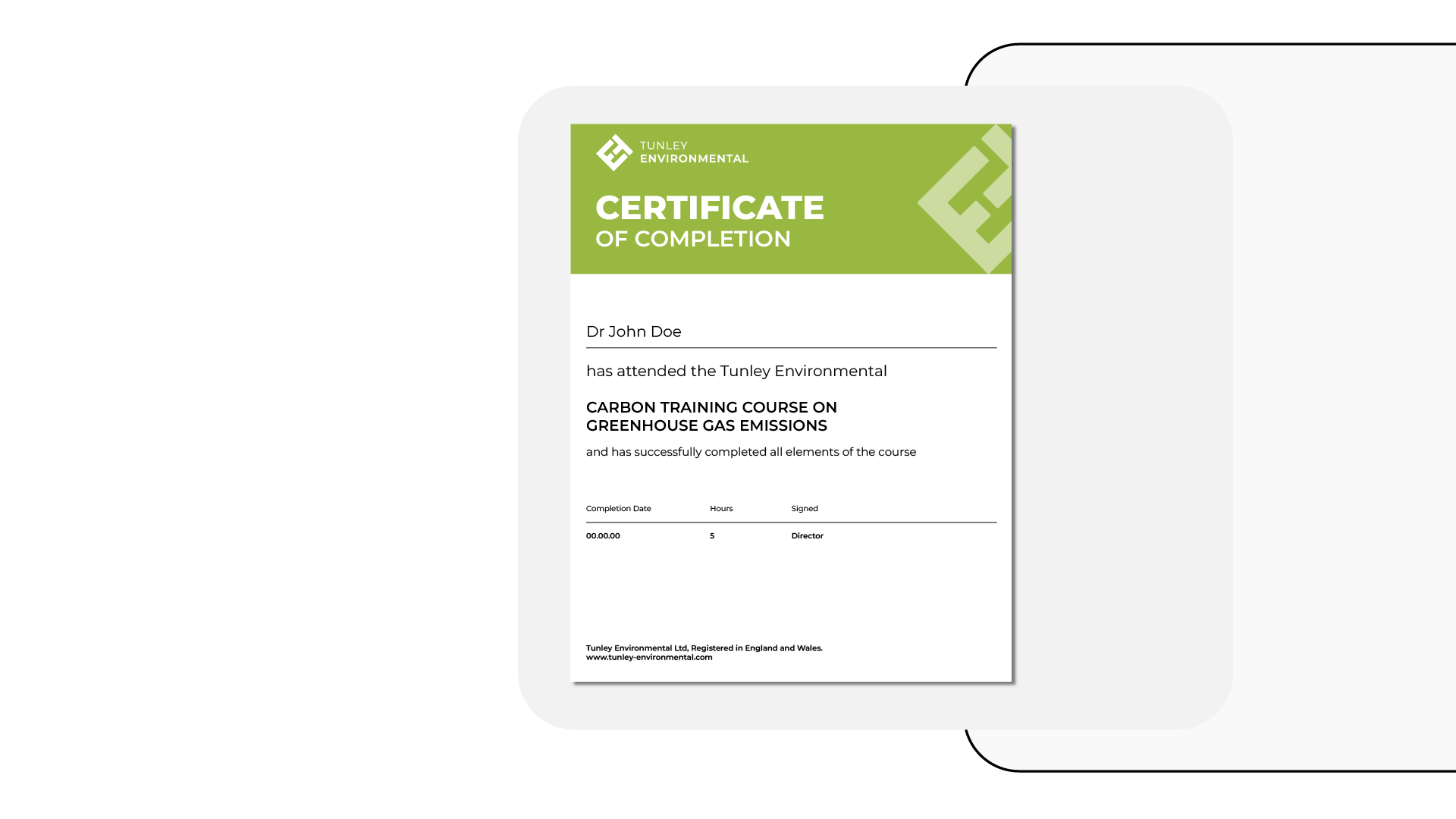 Customised Sustainability Training